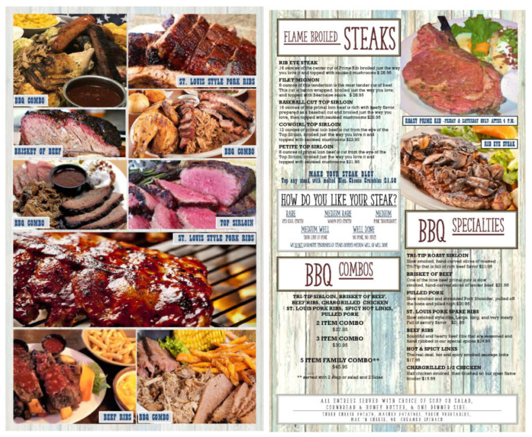 Mill Creek Cattle Company » Restaurant Menu